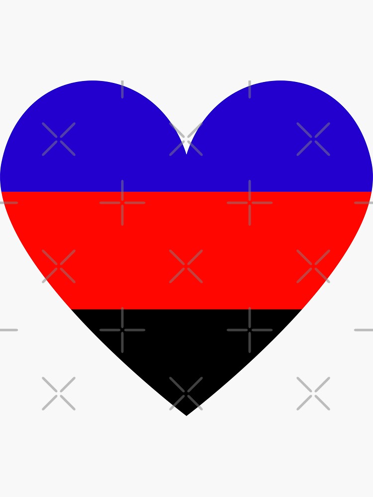 Pegatina «Colores de la bandera de poliamor en forma de corazón | Mes ...