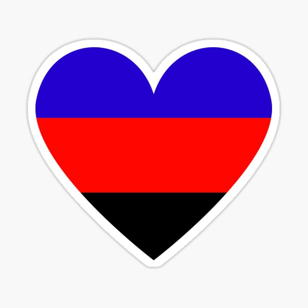 Pegatina «Colores de la bandera de poliamor en forma de corazón | Mes ...