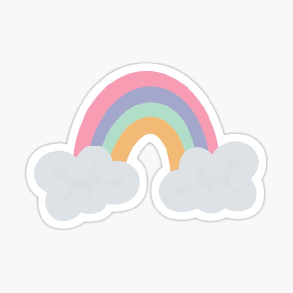 "Rainbow Pastel" Sticker by jeemzie | Redbubble