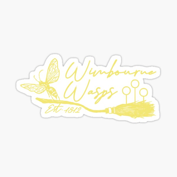 "Wimbourne Wasps Design" Sticker by AnalogDesigns | Redbubble