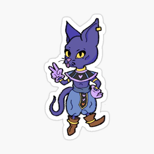 "DBZ Beerus Chibi" Sticker for Sale by WangDangJr | Redbubble