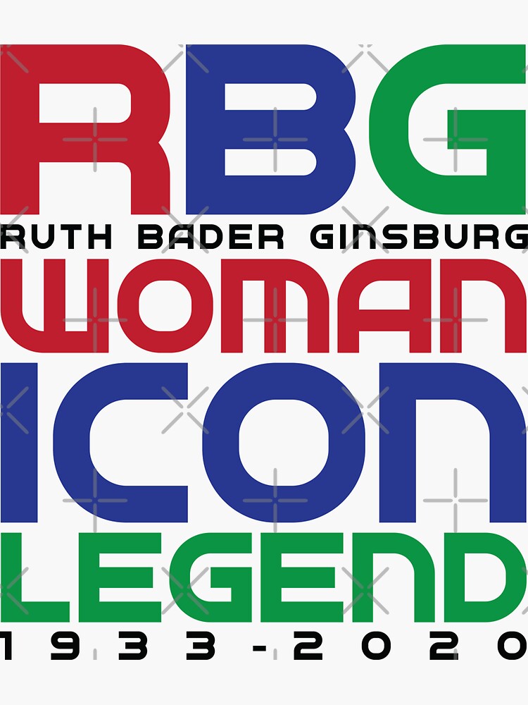 "RBG-Woman Icon Legend" Sticker for Sale by HeraAndKosmos | Redbubble