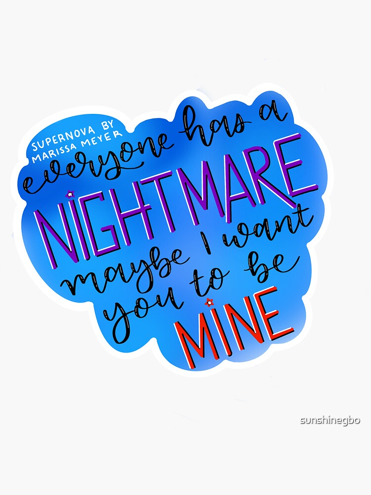 "supernova nightmare sticker" Sticker for Sale by sunshinegbo | Redbubble