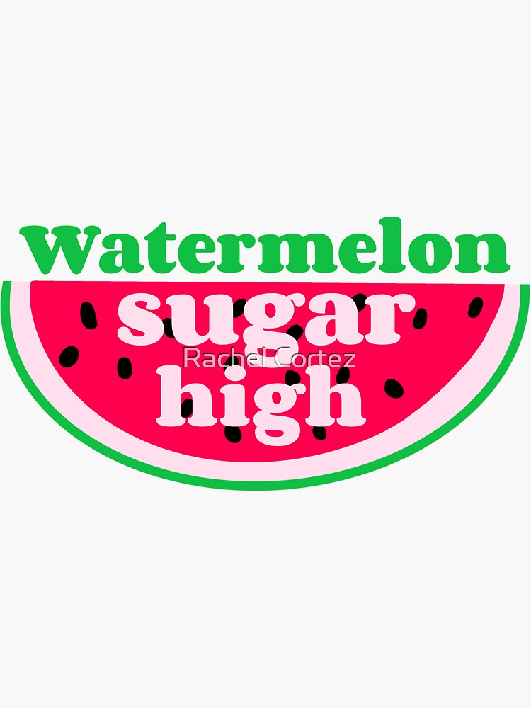 "watermelon sugar by harry styles" Sticker for Sale by rachcort | Redbubble