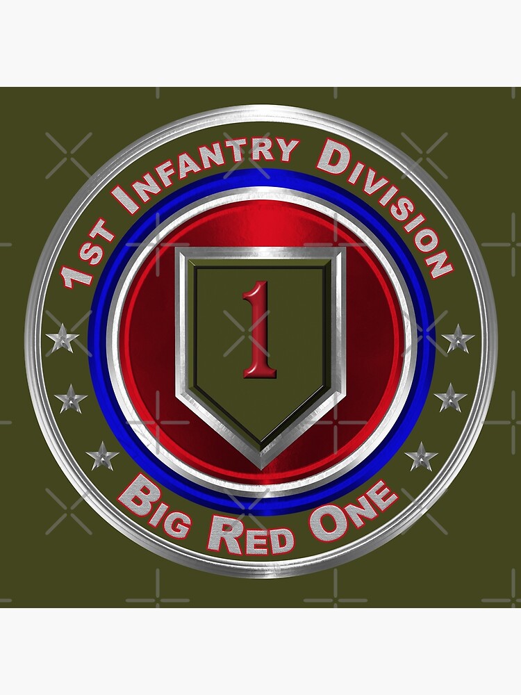 "1st Infantry Division “Big Red One”" Poster by SoldierAlways | Redbubble