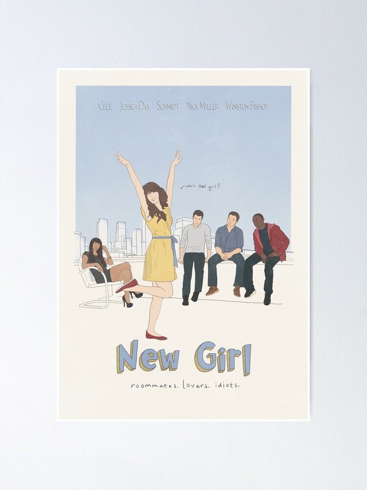 "New Girl Minimalist Illustration" Poster for Sale by Art By Billee ...