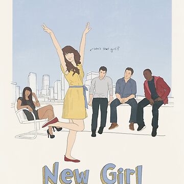 "New Girl Minimalist Illustration" Poster for Sale by iypuff123 | Redbubble