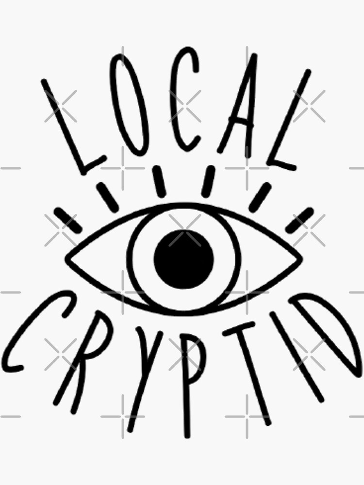 "Local Cryptid" Sticker for Sale by soulindium | Redbubble