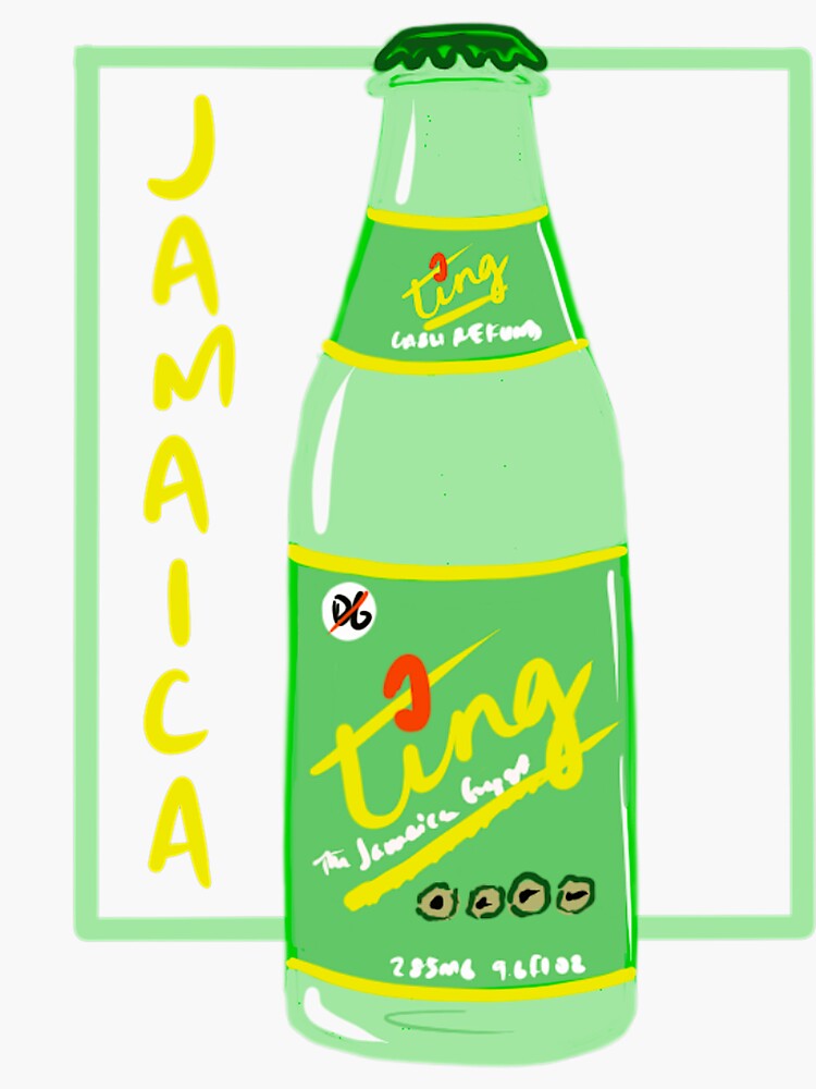 "Ting Jamaican Soda Island Vibes Caribbean Soda" Sticker for Sale by ...