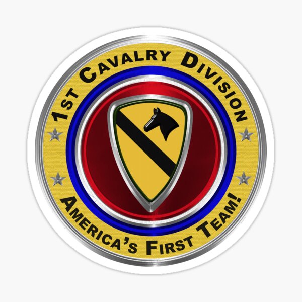 "1st Cavalry Division – America’s First Team" Sticker for Sale by ...