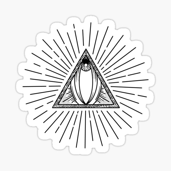 "Whispering Eye" Sticker for Sale by Sketchee | Redbubble