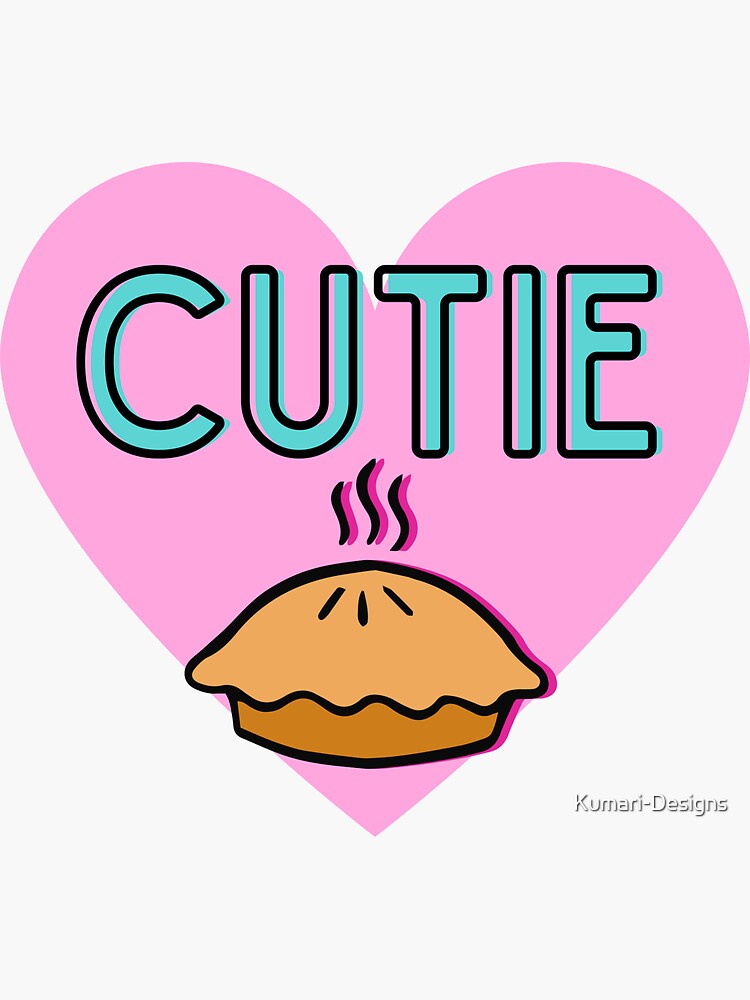 "Cutie Pie" Sticker for Sale by Kumari-Designs | Redbubble