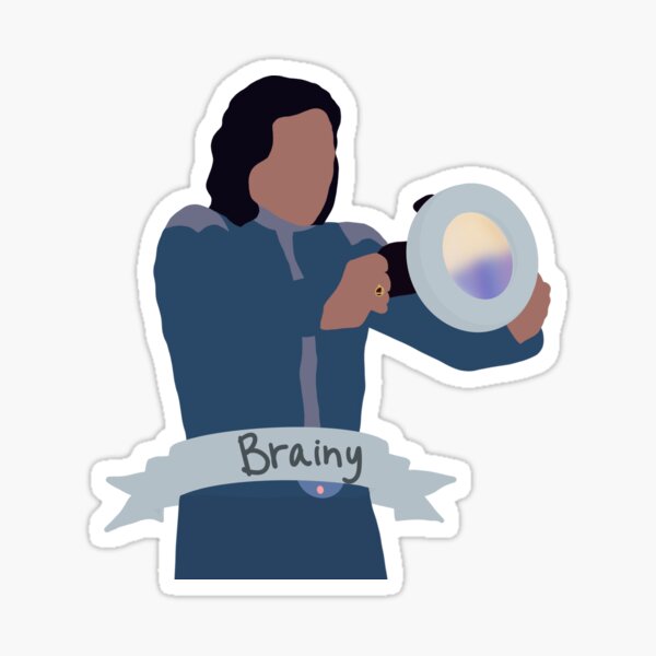 "Brainy ️" Sticker for Sale by emblan | Redbubble