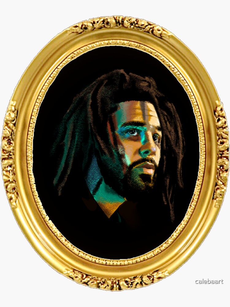 "J. Cole" Sticker for Sale by calebaart | Redbubble