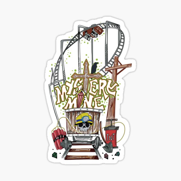"Mystery Mine Design" Sticker for Sale by carowindsfanson | Redbubble