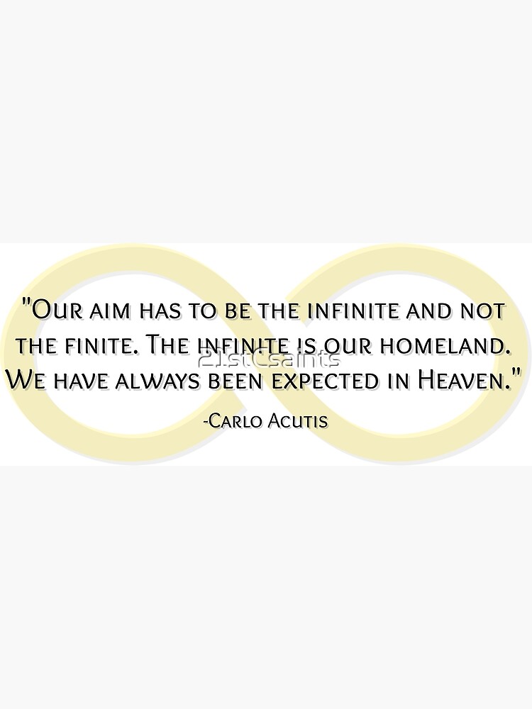 Infinity Sign With Quote Infinity Symbol Quote Poster