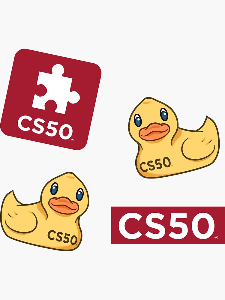 "CS50 Sticker Collection" Sticker for Sale by CS50 | Redbubble
