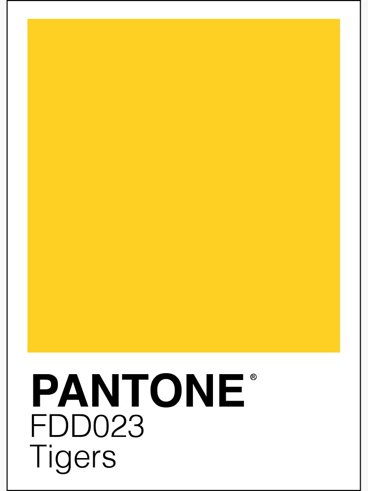 "Pantone Color Card (Tigers)" Sticker for Sale by AVography | Redbubble
