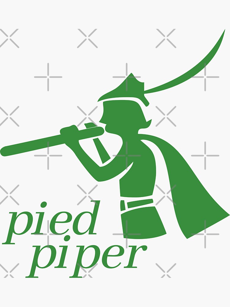 "Pied Piper" Sticker by brokenkneestees | Redbubble