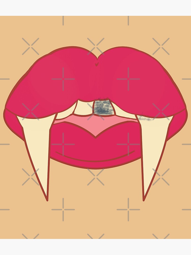 "Monster Lips" Poster by Bhavna111 | Redbubble