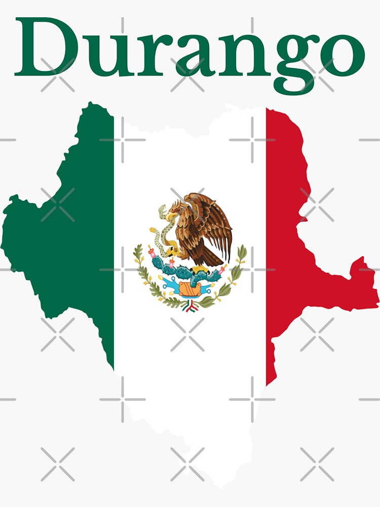"Durango State Map, Mexico" Sticker for Sale by marosharaf | Redbubble