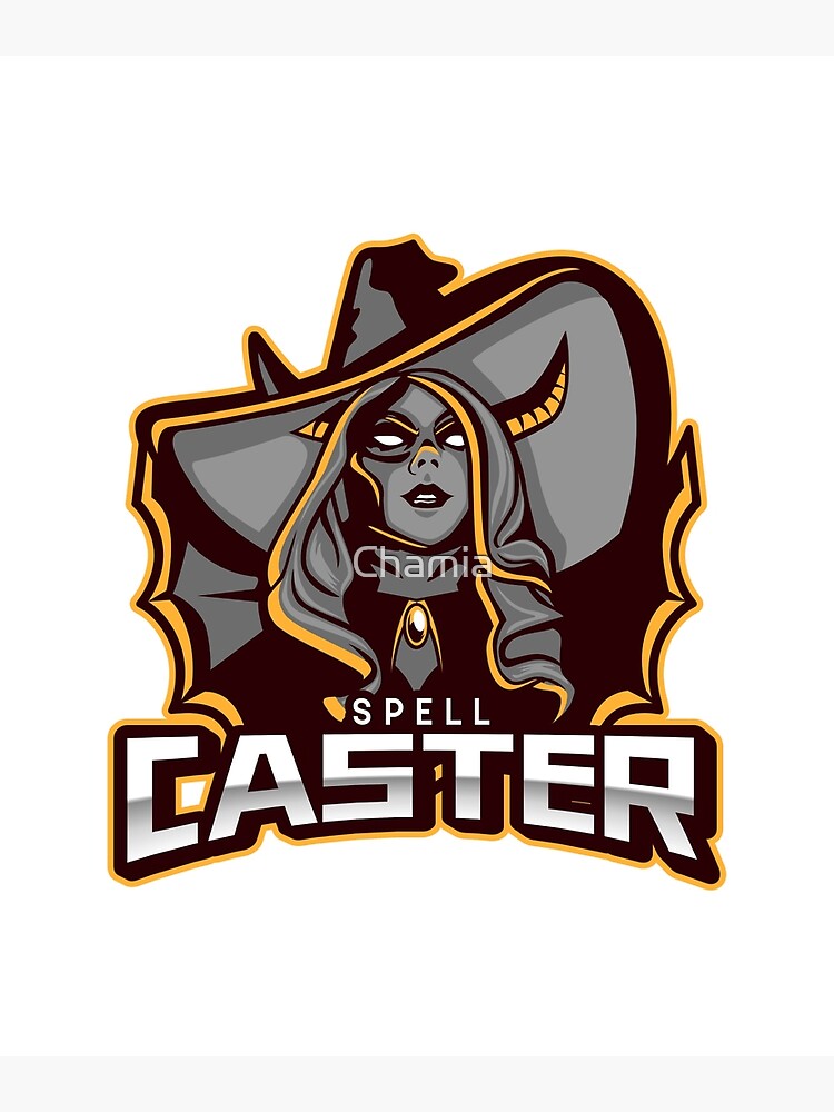 "Spell Caster Halloween Design" Poster for Sale by Chamia | Redbubble