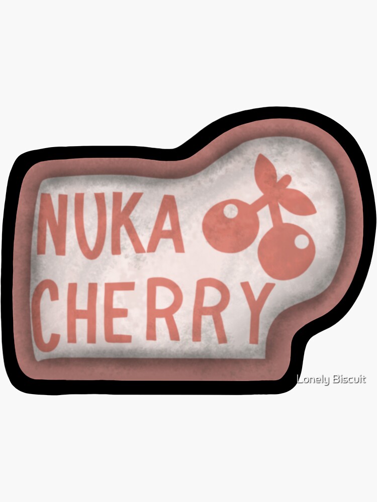 "Nuka Cola Cherry Label" Sticker for Sale by Commonwealther | Redbubble