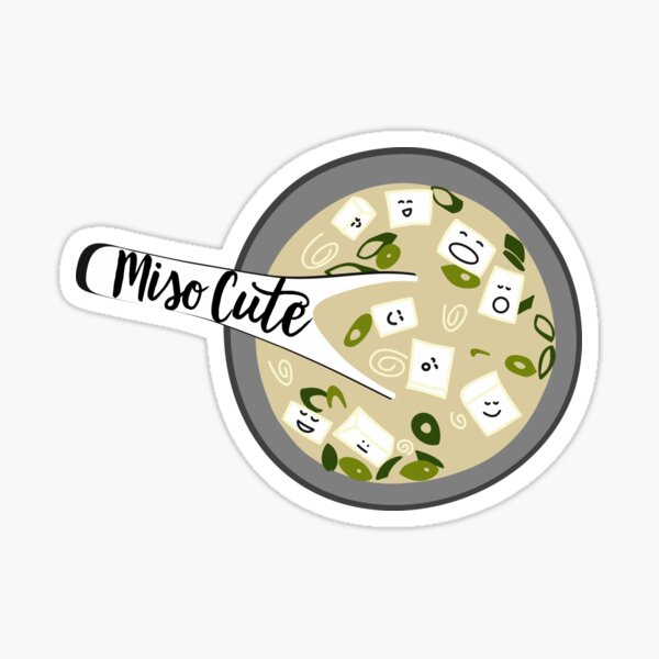 "Miso Cute" Sticker by Leianab | Redbubble