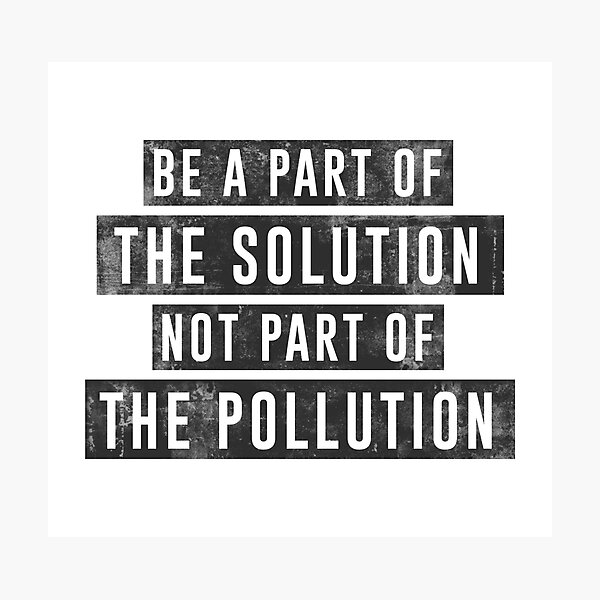 Be Part Of The Solution Wall Art | Redbubble