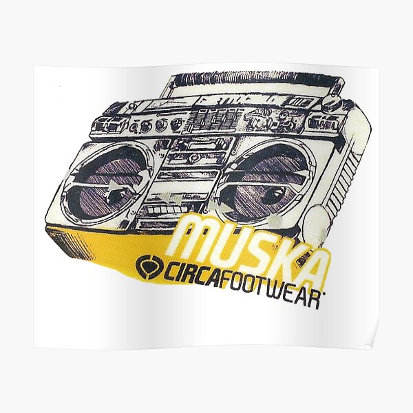 "Chad muska stereo, Circa Footwear t shirt design. " Poster by ...