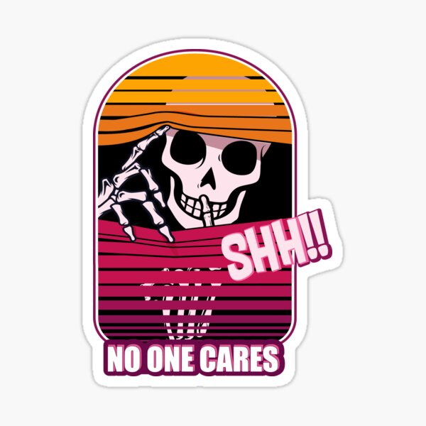 "Shh. Creepy skull behind a vintage Sunset. Coolest " Sticker for Sale ...
