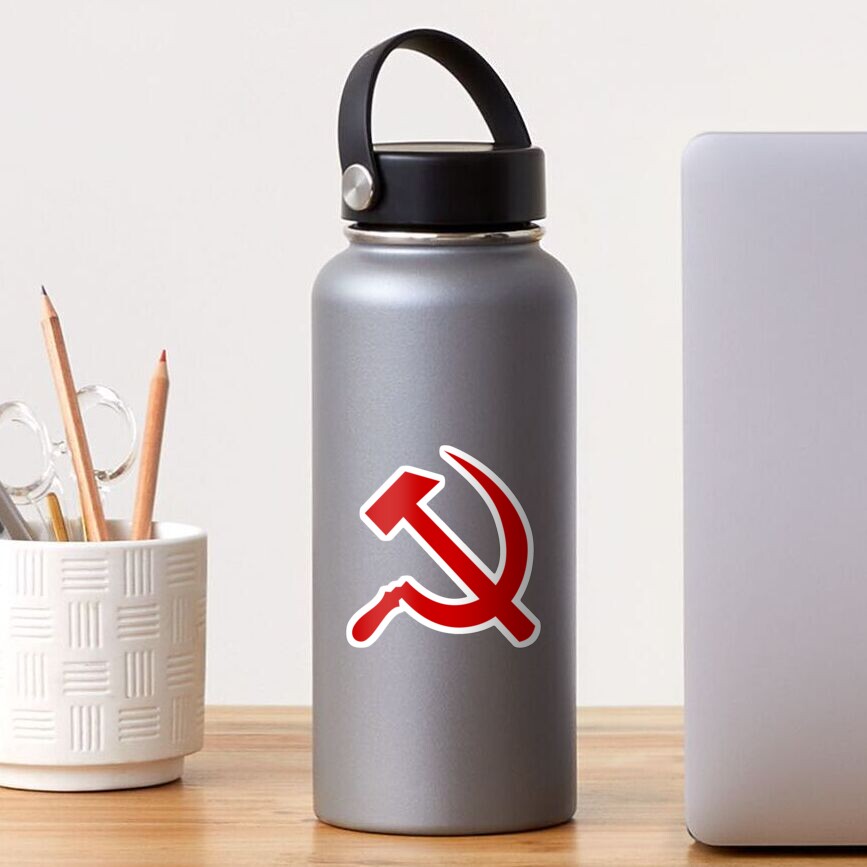 "Red Hammer and Sickle" Sticker for Sale by Smaragdas | Redbubble