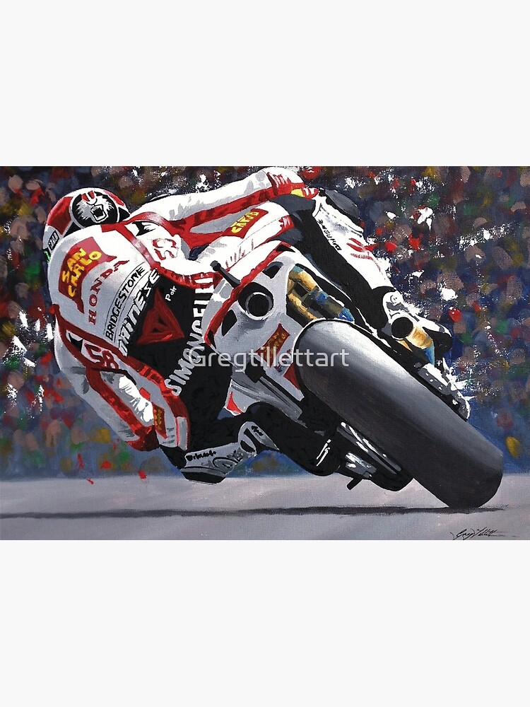 "MARCO SIMONCELLI" Art Print by Gregtillettart | Redbubble
