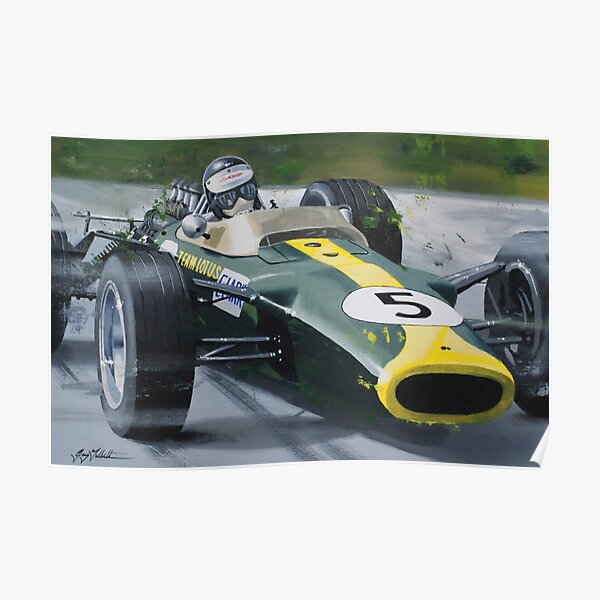 "JIM CLARK" Poster by Gregtillettart | Redbubble
