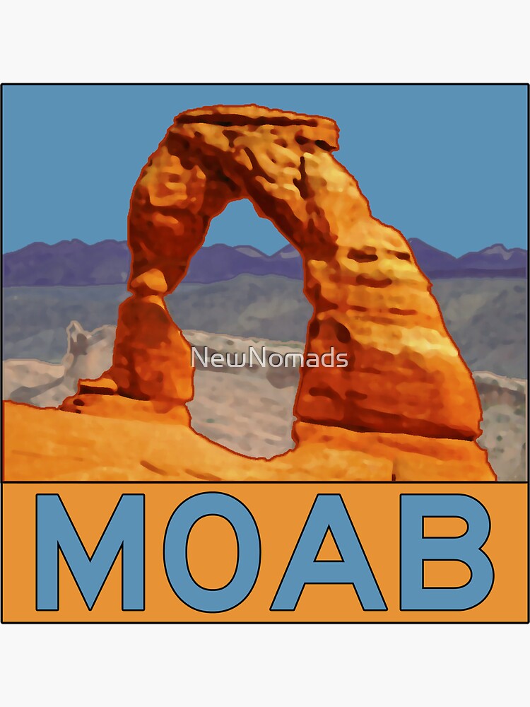 "Moab Utah - Arches National Park - Delicate Arch" Sticker by NewNomads ...