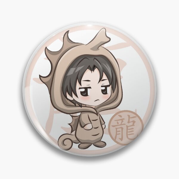 "Cute Chibi Hatori Dragon Zodiac Fruits Basket" Pin for Sale by ...