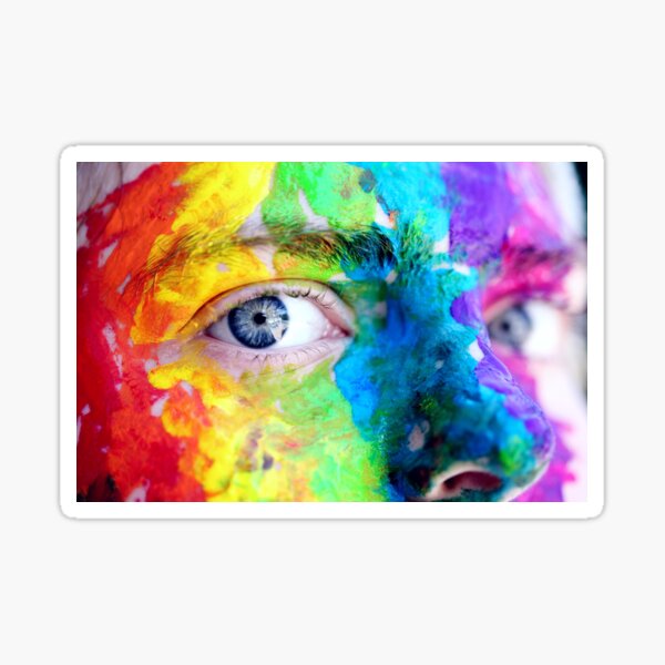 "Body Painting " Sticker by TheBrownViking | Redbubble