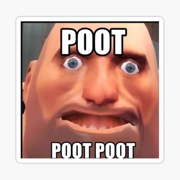 "Poot Poot Poot" Sticker for Sale by Eddlela | Redbubble