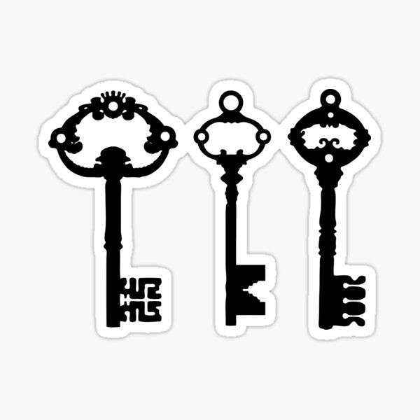 "Three old keys" Sticker for Sale by Smaragdas | Redbubble