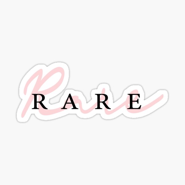 "Rare" Sticker for Sale by Made-By-Art | Redbubble
