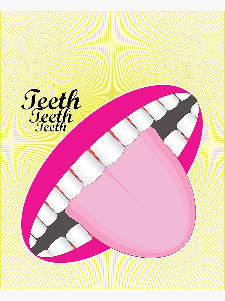 "Teeth" Sticker by MA-Advertising | Redbubble