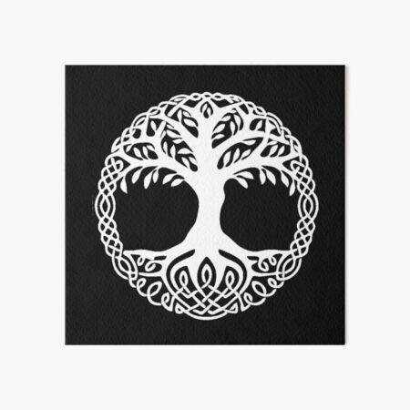 Lámina rígida «Árbol de la vida símbolo nórdico y vikingo» de kennade ...