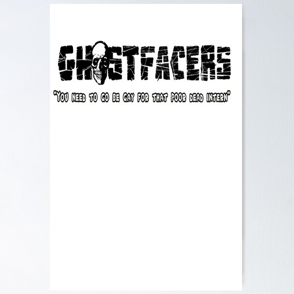 "supernatural ghostfacers" Poster for Sale by claritykiller | Redbubble