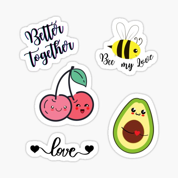 "Cute love packs" Sticker for Sale by Thestickersify | Redbubble