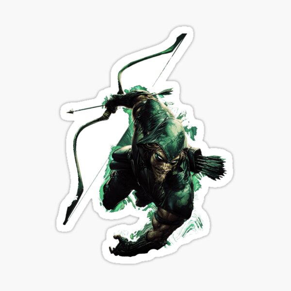 "Green Arrow" Sticker by GeorgeMatt | Redbubble