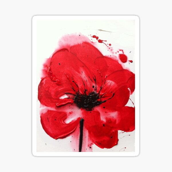 Remembrance Poppy Stickers | Redbubble