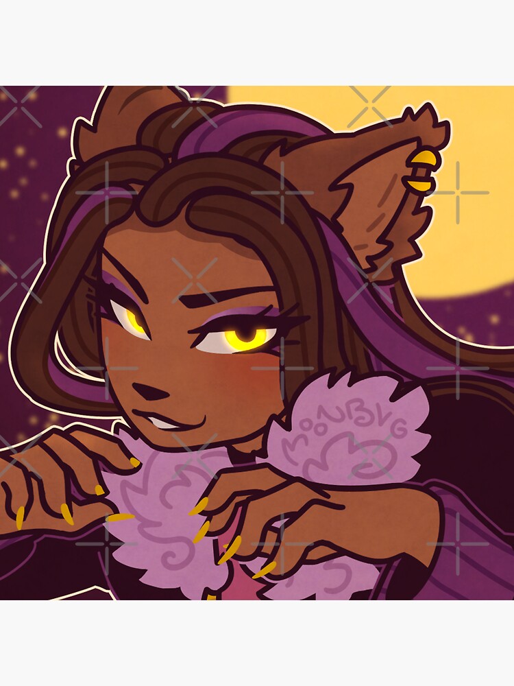 "Clawdeen Wolf" Sticker for Sale by moonbvg | Redbubble