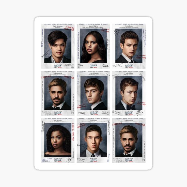 "13 reasons why yearbook sticker " Sticker by brianna1306 | Redbubble