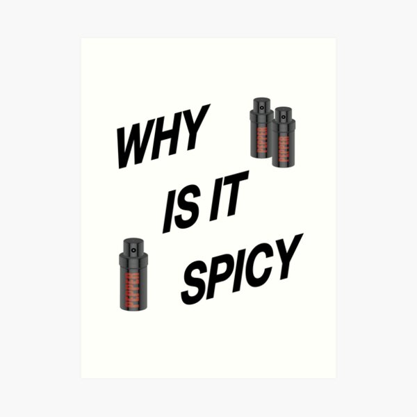 "Why is it spicy trend meme" Art Print by nuz2 | Redbubble