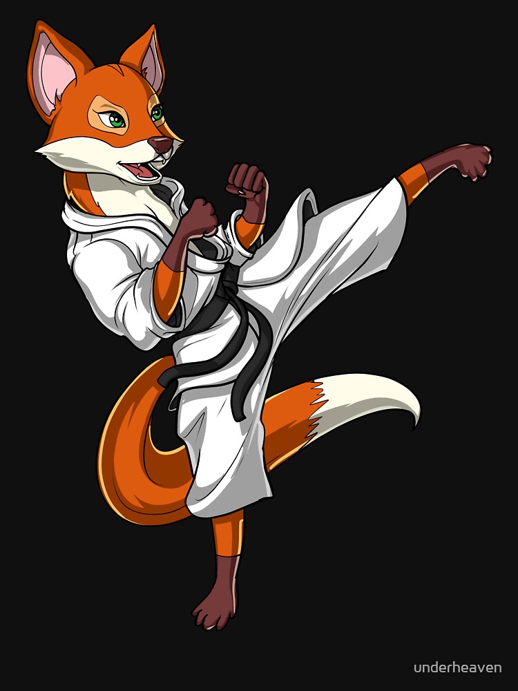 "Fox Karate" T-shirt by underheaven | Redbubble